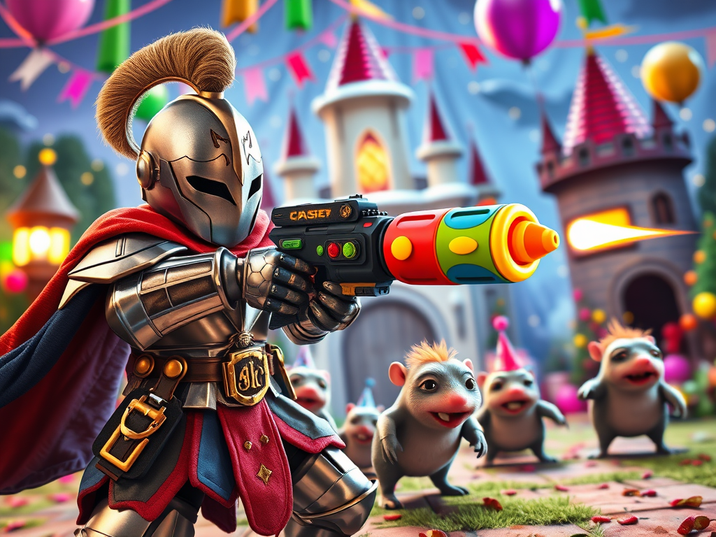 fantasy-knight-shooting-whack-a-mole-moles-with-gun-while – Stephanie ...